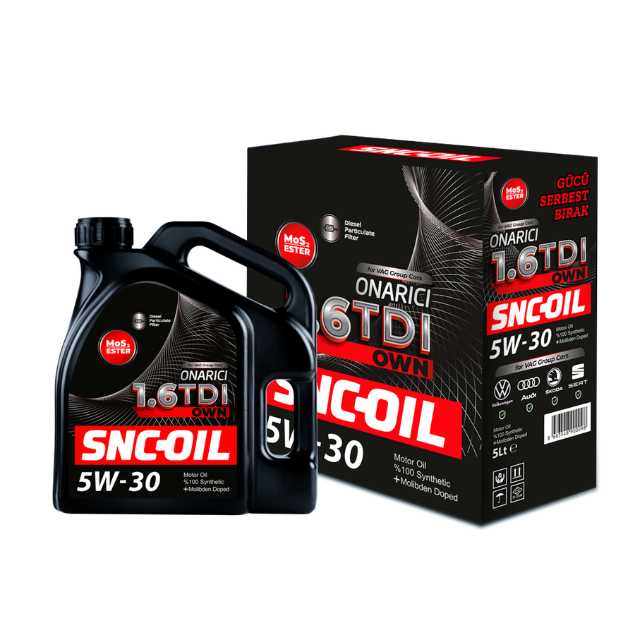 SNC Oil 1.6 Tdi 5W-30 Onarıcı Motor Yağı 5 Litre | Atölye Team